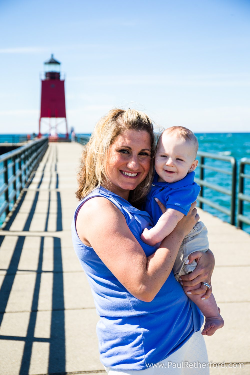 Lake Michigan family photo Charlevoix Northern Michigan photography