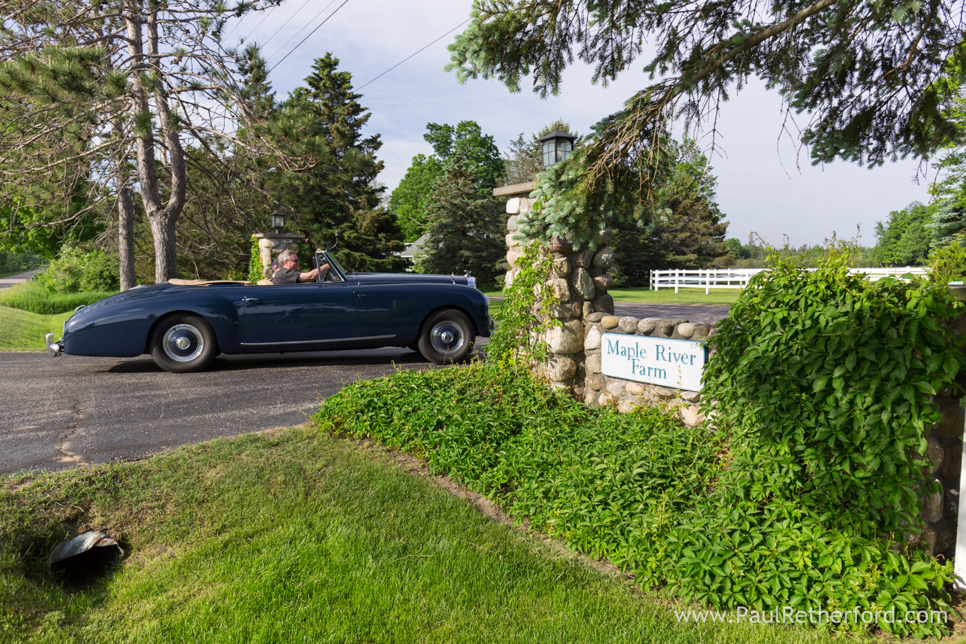 Northern Michigan Bentley car show cruise Maple River Farm